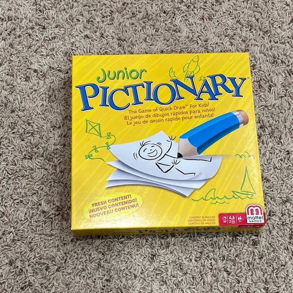 Mattel | Toys | Mattel Junior Pictionary Bright Yellow | Poshmark